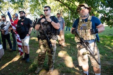 Members Three Percenters Other Militia Armed Editorial Stock Photo ...