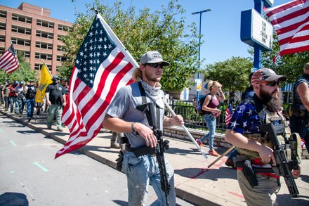 Members Three Percenters Other Militia Armed Editorial Stock Photo ...