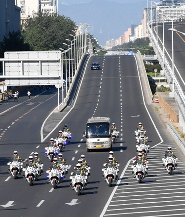 Motorcade Carrying Recipients Medal Republic National Editorial Stock ...