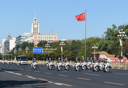 Motorcade Carrying Recipients Medal Republic National Editorial Stock ...