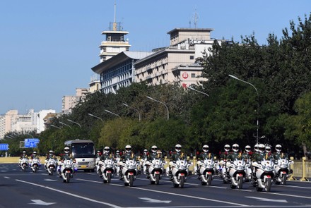 Motorcade Carrying Recipients Medal Republic National Editorial Stock ...