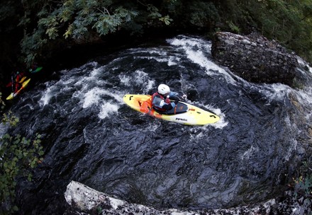 Canoeist Uses Water Spew Out Arga Editorial Stock Photo - Stock Image ...