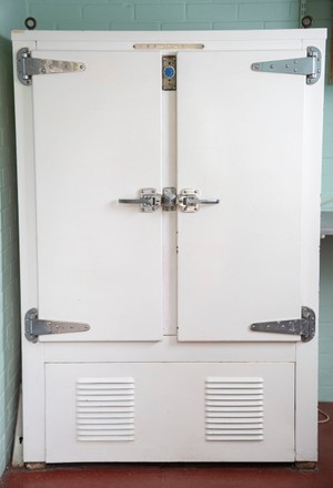Vintage Fridge a Fridge That Left Editorial Stock Photo - Stock Image ...