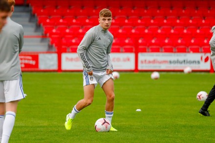 Leeds United Josh Galloway 59 Warming Editorial Stock Photo - Stock ...