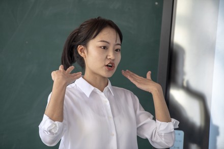 Chen Yanzi Gives Lesson Classroom Mawuzhai Editorial Stock Photo ...