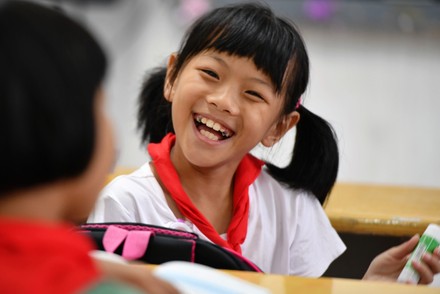 Third Grader Liu Ruoxin Talks Her Editorial Stock Photo - Stock Image ...