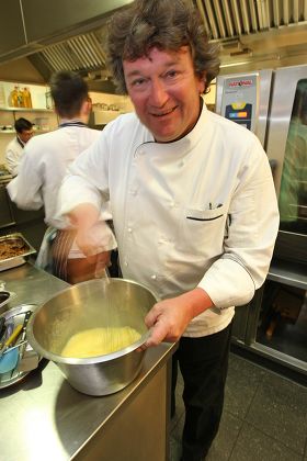Chef Rowley Leigh Prepares Ostrich Egg Editorial Stock Photo - Stock ...