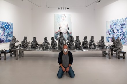 French Artist Philippe Pasqua Poses Front Editorial Stock Photo - Stock ...