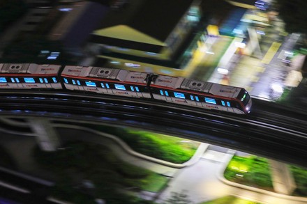 Aerial View Light Rapid Transit Lrt Editorial Stock Photo - Stock Image ...