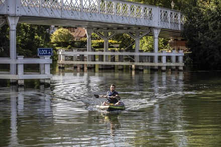Nick Hayes photoshoot, River Pang, Berkshire, UK - 28 Jul 2020 Stock ...