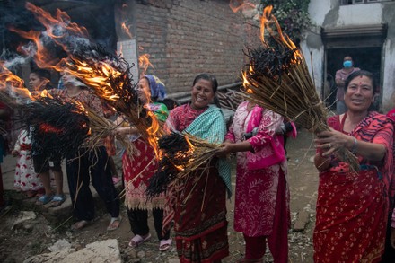 Priests Take Down Red Idol Machhindranath Editorial Stock Photo - Stock ...