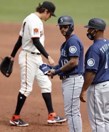 Seattle Mariners Tim Lopes Ctalks Seattle Editorial Stock Photo - Stock ...