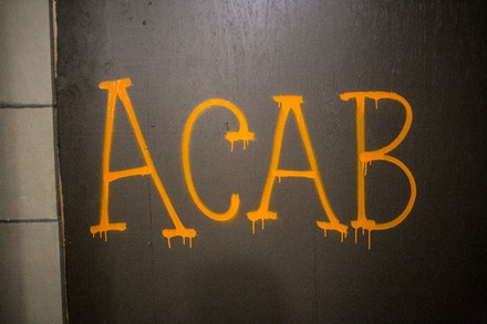 Acab All Cops Bastards Spray Painted Editorial Stock Photo - Stock ...