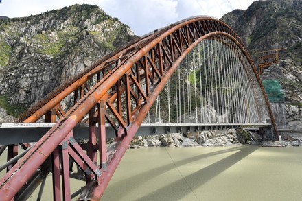 __COUNT__ China Tibet Gyaca County Lhasa Nyingchi Railway Bridge Track ...
