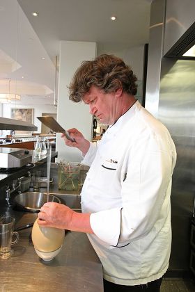 Chef Rowley Leigh Prepares Ostrich Egg Editorial Stock Photo - Stock ...