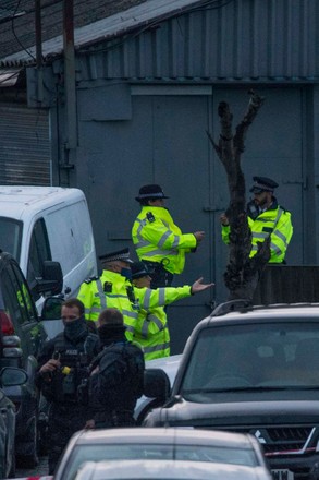 London Uk Police Guard Crime Scene Editorial Stock Photo - Stock Image ...