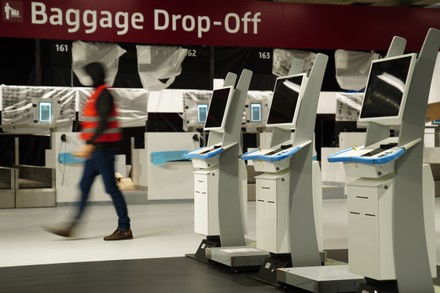 Participant Walks Front Baggage Drop Off Editorial Stock Photo - Stock ...