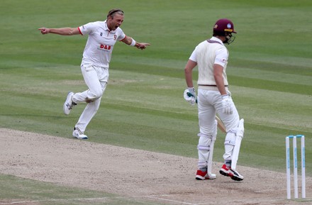 Aaron Beard Essex Celebrates Taking Wicket Editorial Stock Photo ...