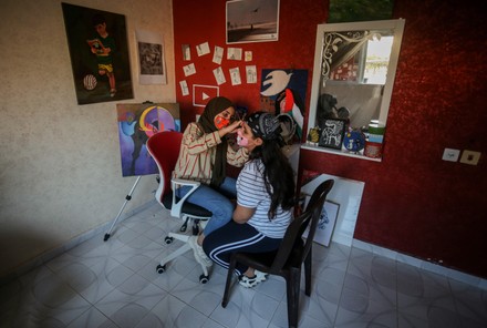 __COUNT__ Face paint masks for Palestinian kids, Deir Al Balah town ...