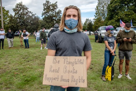 Protester Seen During Proud Boys Rally Editorial Stock Photo - Stock ...