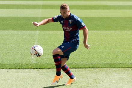 Spanish Left Winger Javier Ontiveros During Editorial Stock Photo ...