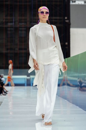 Elena Rudenko Show Model On Catwalk Editorial Stock Photo - Stock Image ...