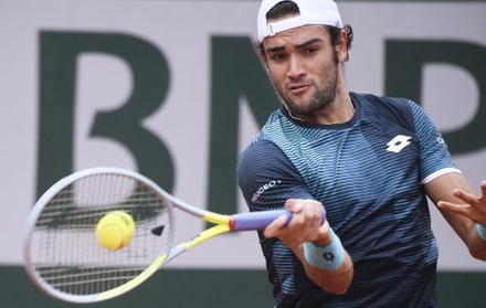 Matteo Berrettini Italy Hits Forehand During Editorial Stock Photo - Stock Image | Shutterstock