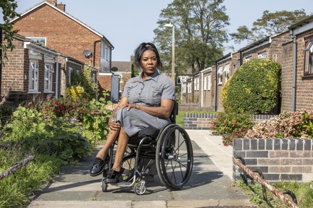 Anne Wafula Strike, former Paralympian, photoshoot, Harlow, Essex, UK ...
