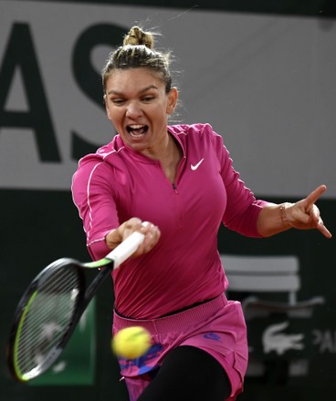 Simona Halep Romania Hits Forehand During Editorial Stock Photo - Stock ...