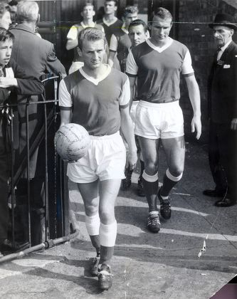 Arsenal Footballers George Eastham Jimmy Magill Editorial Stock Photo ...