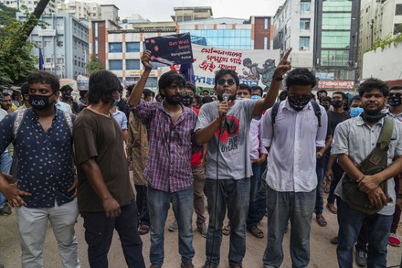 Student Union Protest in Dhaka, Bangladesh - 04 Oct 2020 Stock Pictures ...