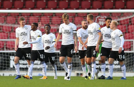 Reece Brown Peterborough United Celebrates Scoring Editorial Stock ...