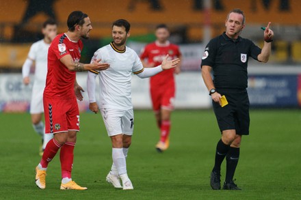 Referee Carl Brook Gestures Liam Shephard Editorial Stock Photo - Stock ...