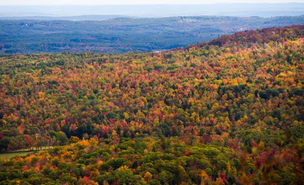 View Fall Foliage Surrounding Pack Monadnock Editorial Stock Photo ...