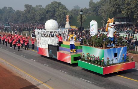 Floats Encapsulating Indias Diversity Peoples Cultures Editorial Stock ...
