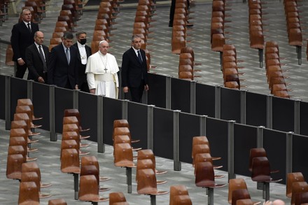 General Papal audience, Paul VI Hall, Vatican City, Italy - 07 Oct 2020 ...