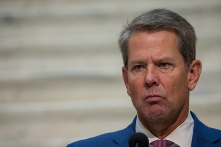 Governor Brian Kemp Rga Wears Mask Editorial Stock Photo - Stock Image ...