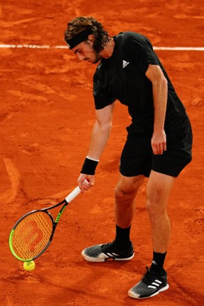 Stefanos Tsitsipas Angrily Swings His Racquet Editorial Stock Photo ...