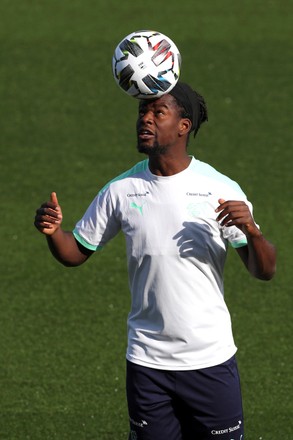 Switzerlands Midfielder Edimilson Fernandes Attends Training Editorial ...