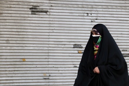 Iranian Women Wearing Face Mask Walks Editorial Stock Photo - Stock ...