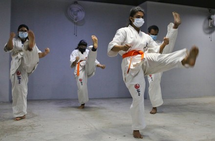 Karate Students Seen Action During Training Editorial Stock Photo ...