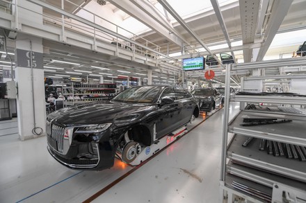 Cars Wait Assembling Factory First Automotive Editorial Stock Photo ...