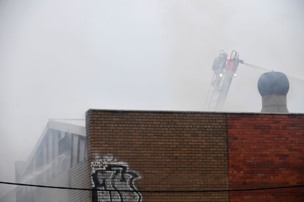 Firefighters Work Battle Factory Fire Brunswick Editorial Stock Photo ...