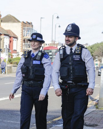 Female Pcso Male Police Constable Wearing Editorial Stock Photo - Stock ...