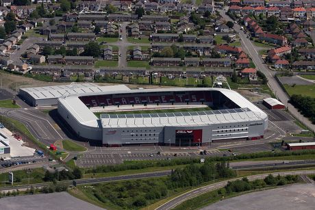 Aerial View Parc Y Scarlets Stadium Editorial Stock Photo - Stock Image ...