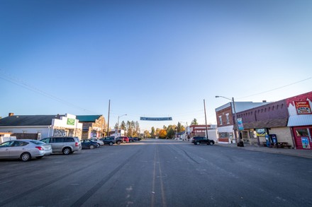 Welcome Sign Hangs Town Luther Michigan Editorial Stock Photo - Stock ...