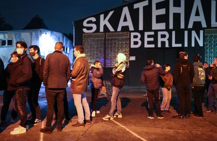 Berlin bars challenge coronavirus curfew, Germany - 16 Oct 2020 Stock ...
