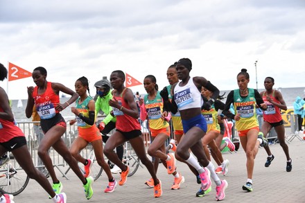 Athletes Action During International Association Athletics Editorial ...