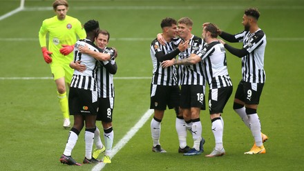 Notts Celebrate Together Following Rodrigues Goal Editorial Stock Photo ...
