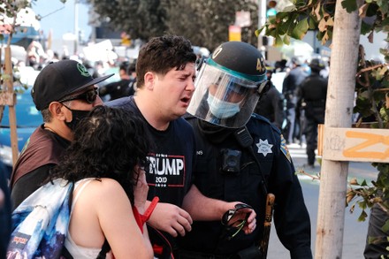 Conservative Activist Escorted Safety After Being Editorial Stock Photo ...